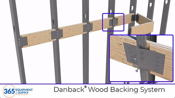 Danback® Flexible Wood Backing 16” O.C. - 365 Equipment & Supply